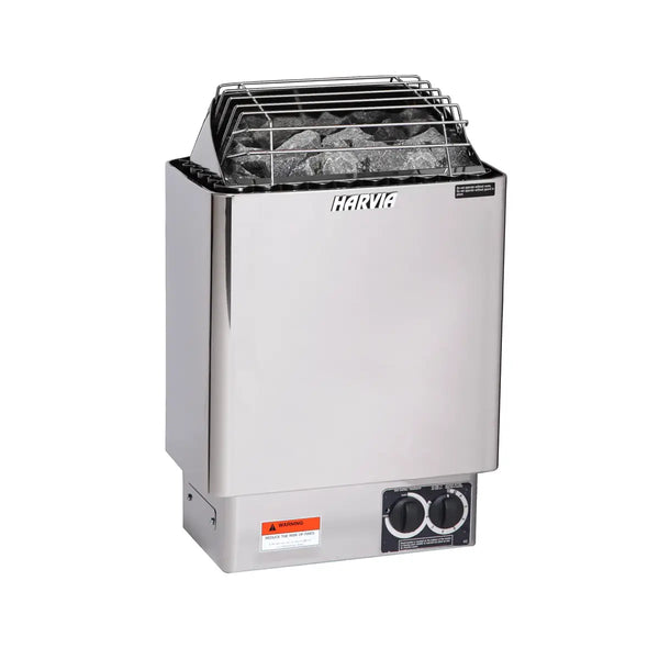 Harvia KIP45B Stainless Steel 4.5KW Sauna Heater with built-in control ...